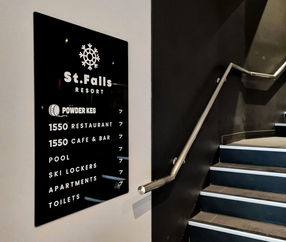 St. Falls Resort Signage — Epic Visuals, your signage specialsts