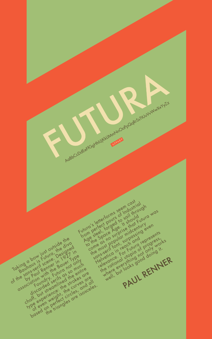 Futura Typeface Poster