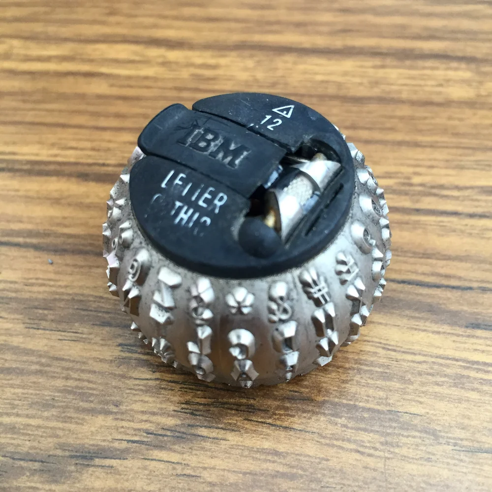 Typing up notes with an IBM Selectric — Graphic Means