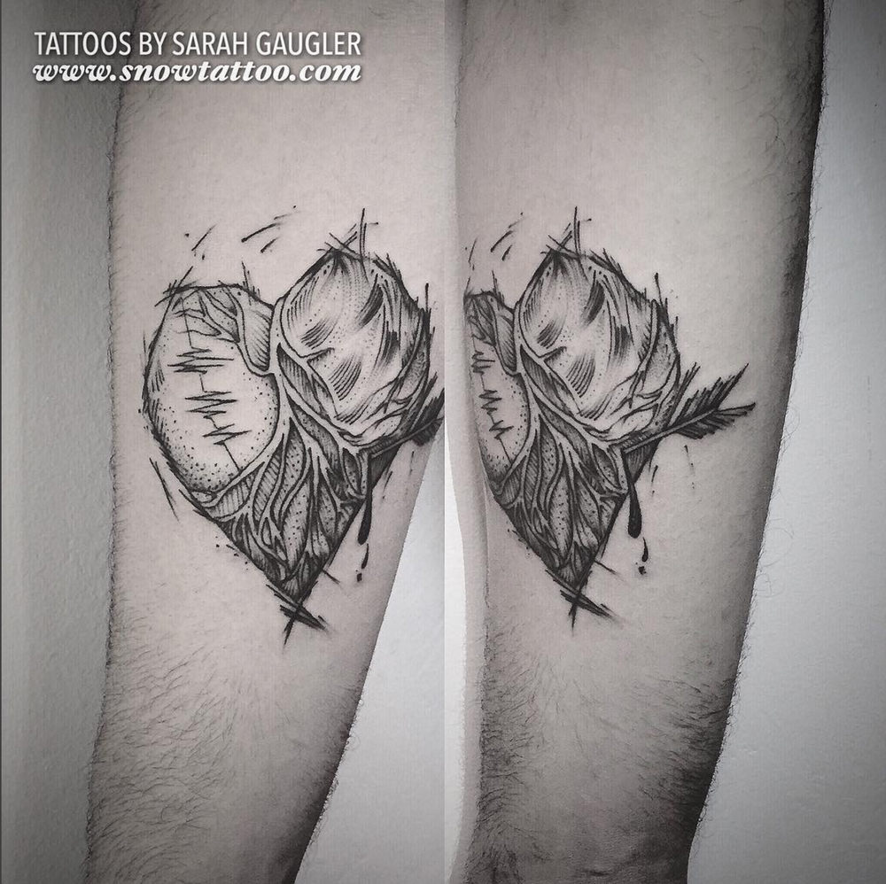 Tornado Heart Tattoo