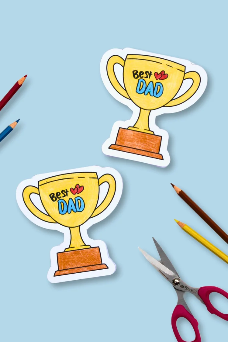 Printable Father's Day Trophy Card — Gathering Beauty
