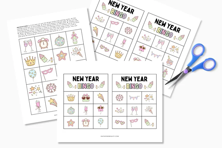 Free Printable New Year Bingo — Gathering Beauty