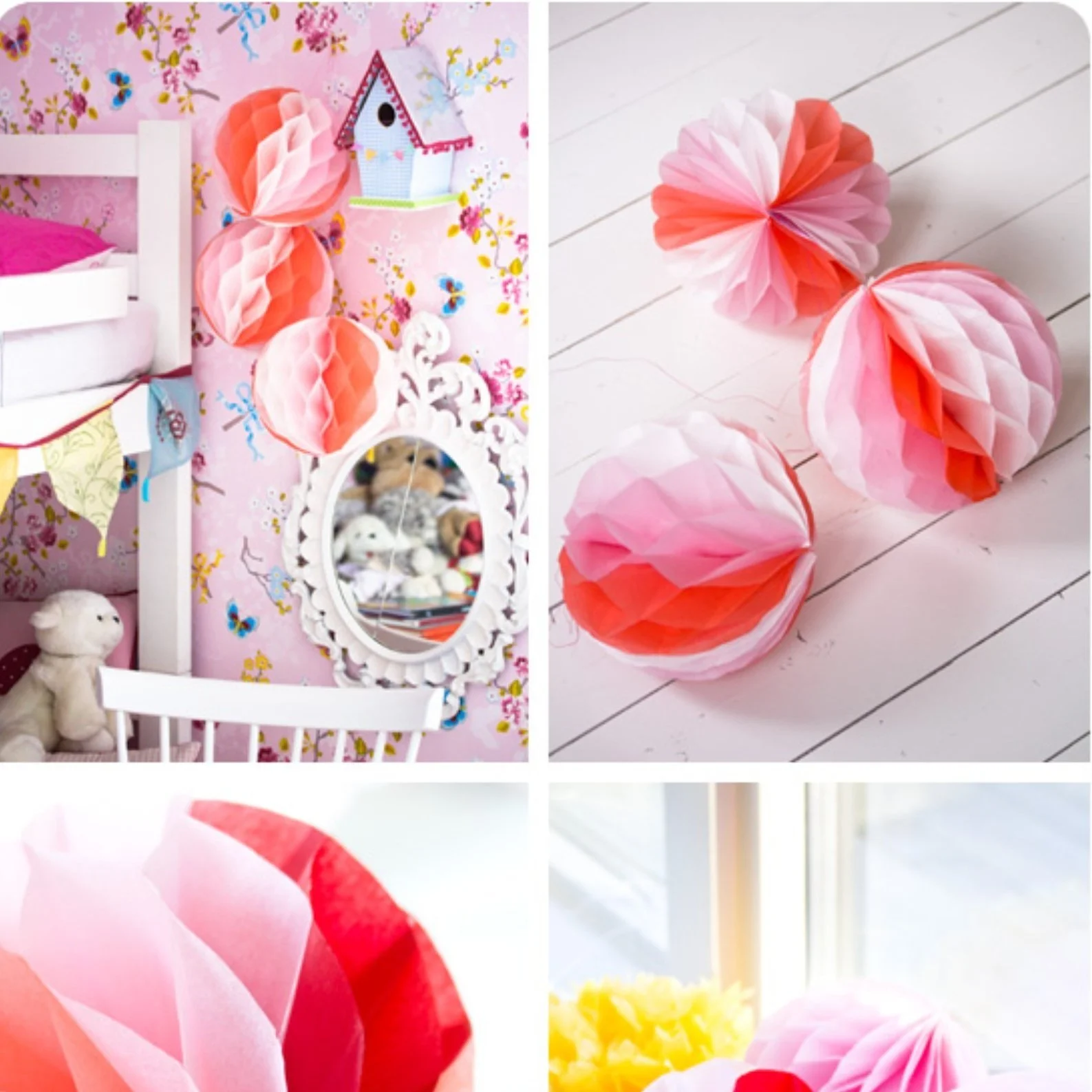 DIY Honeycomb Paper Decorations — Gathering Beauty