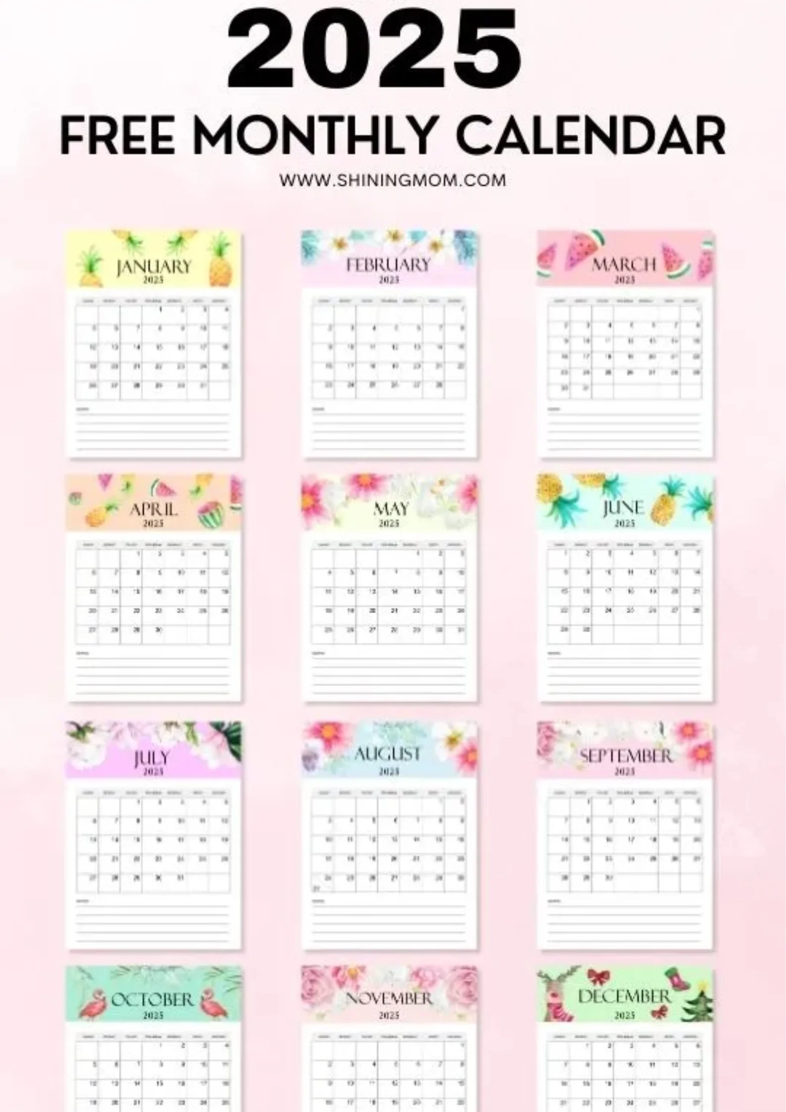 25+ Free Printable Calendars 2025 — Gathering Beauty