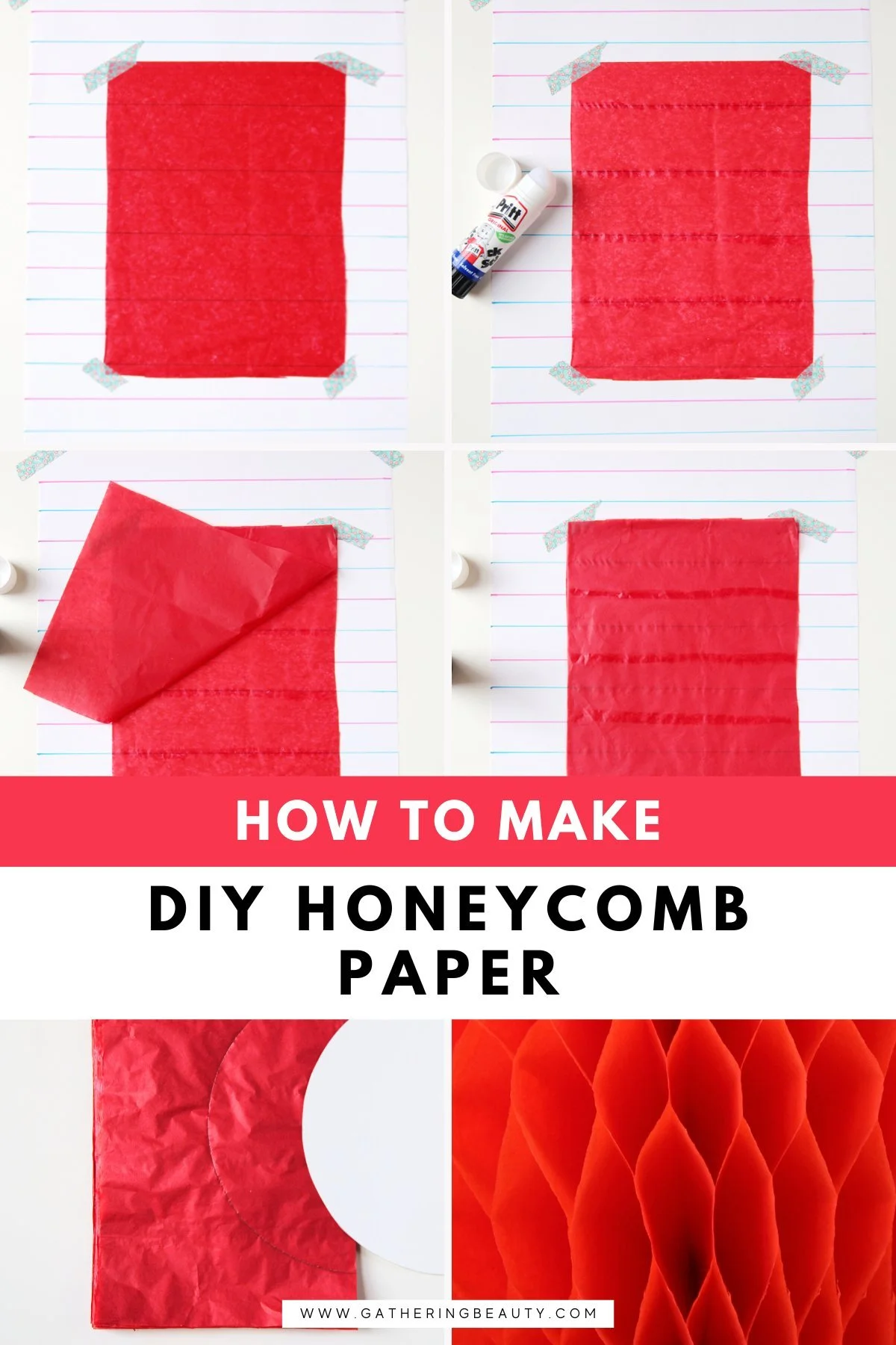 How To Make Honeycomb Paper — Gathering Beauty