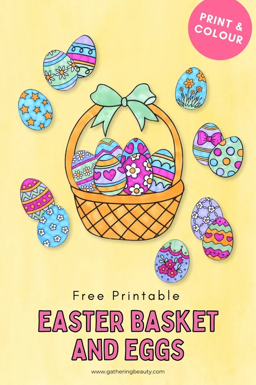 Printable Easter Basket Craft — Gathering Beauty