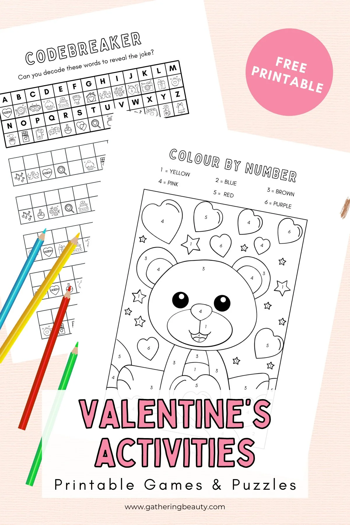 Printable Valentine's Day Activity Pages — Gathering Beauty