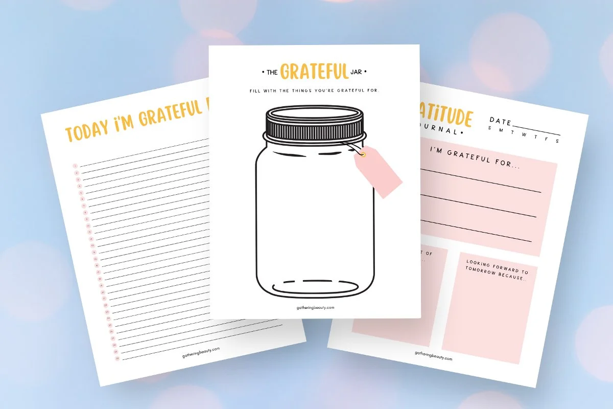 Free Printable Daily Gratitude Journal — Gathering Beauty