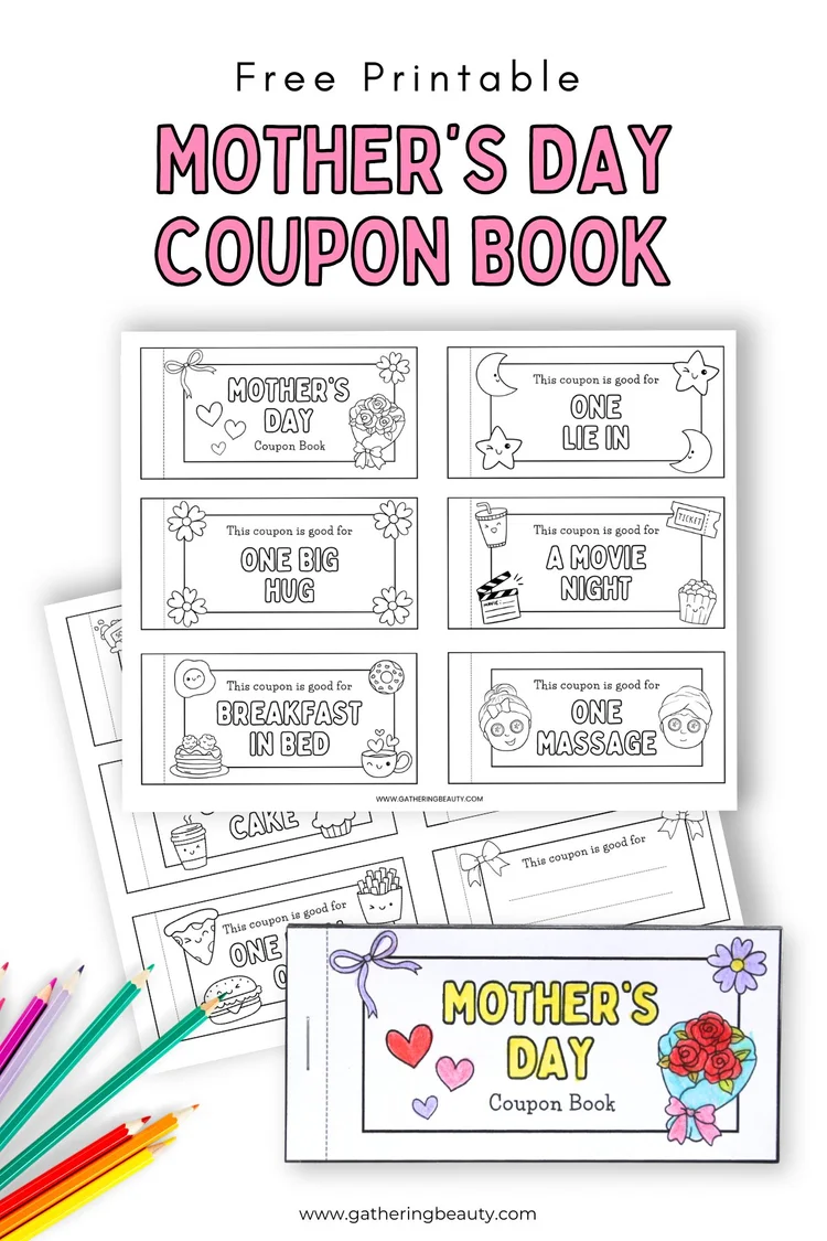 Free Printable Mother's Day Coupon Book — Gathering Beauty