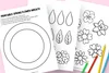 Free Printable Spring Flower Wreath — Gathering Beauty