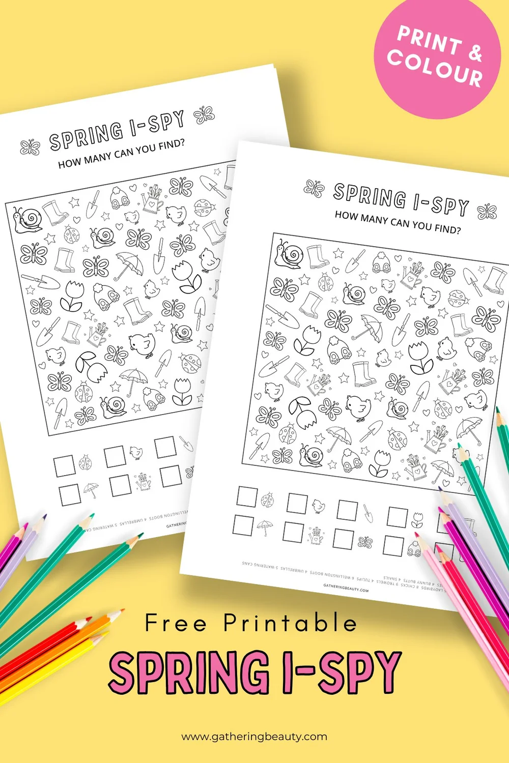 Free Printable Spring I-Spy Game — Gathering Beauty