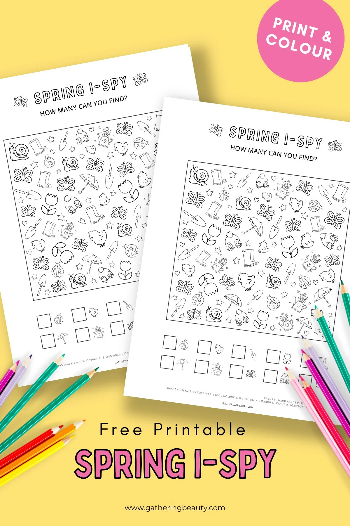 Free Printable Spring I-Spy Game — Gathering Beauty