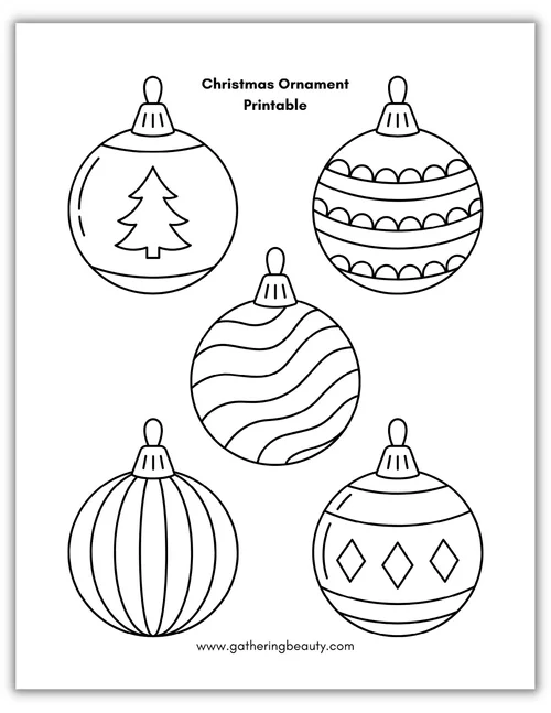 Christmas Ornament Printable — Gathering Beauty