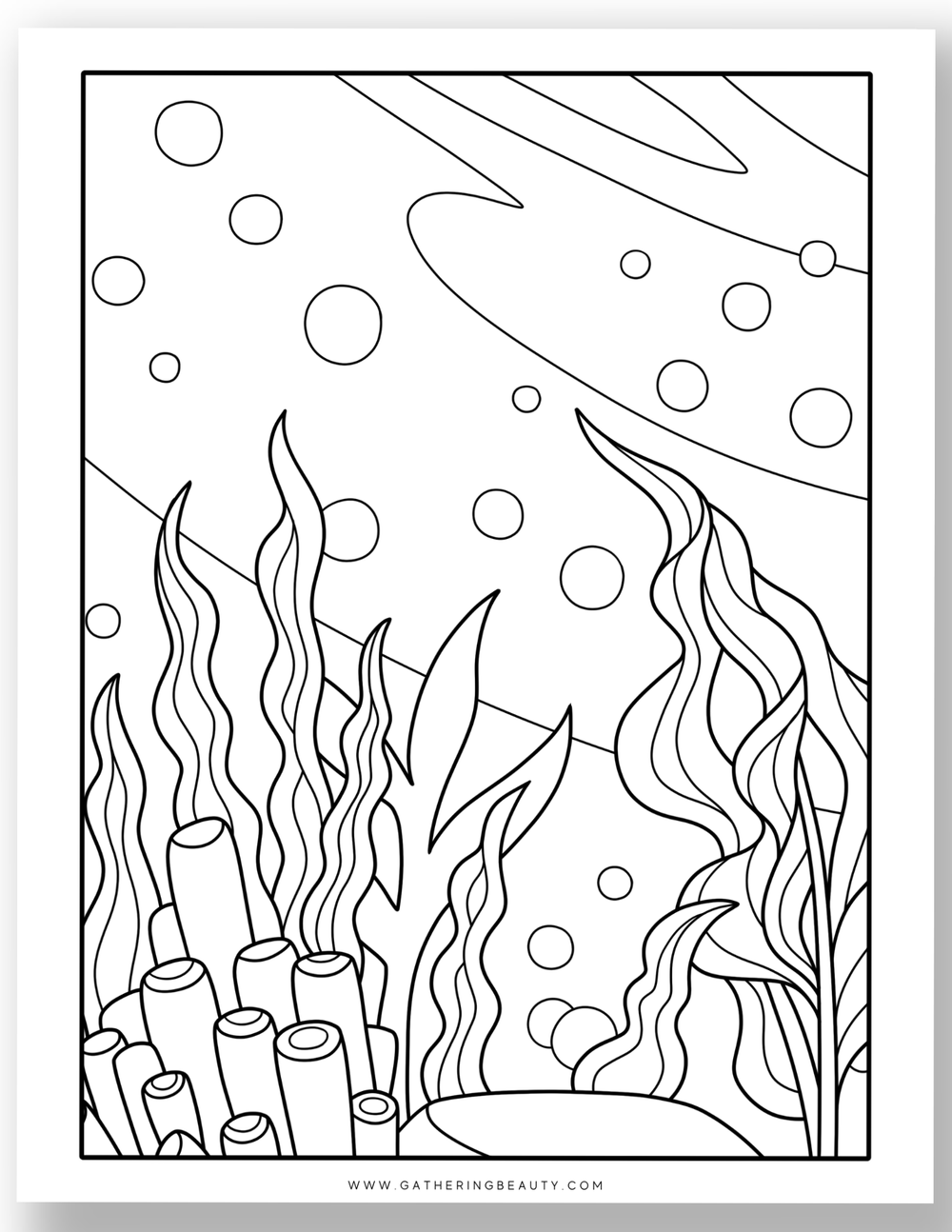 Free Printable Ocean Colouring Pages — Gathering Beauty