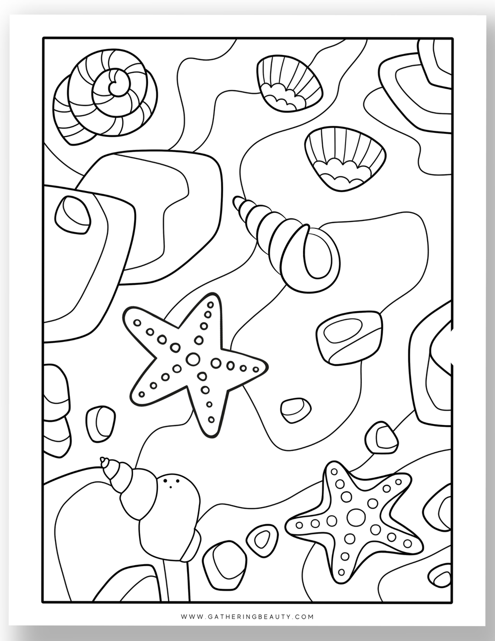 Free Printable Ocean Colouring Pages — Gathering Beauty