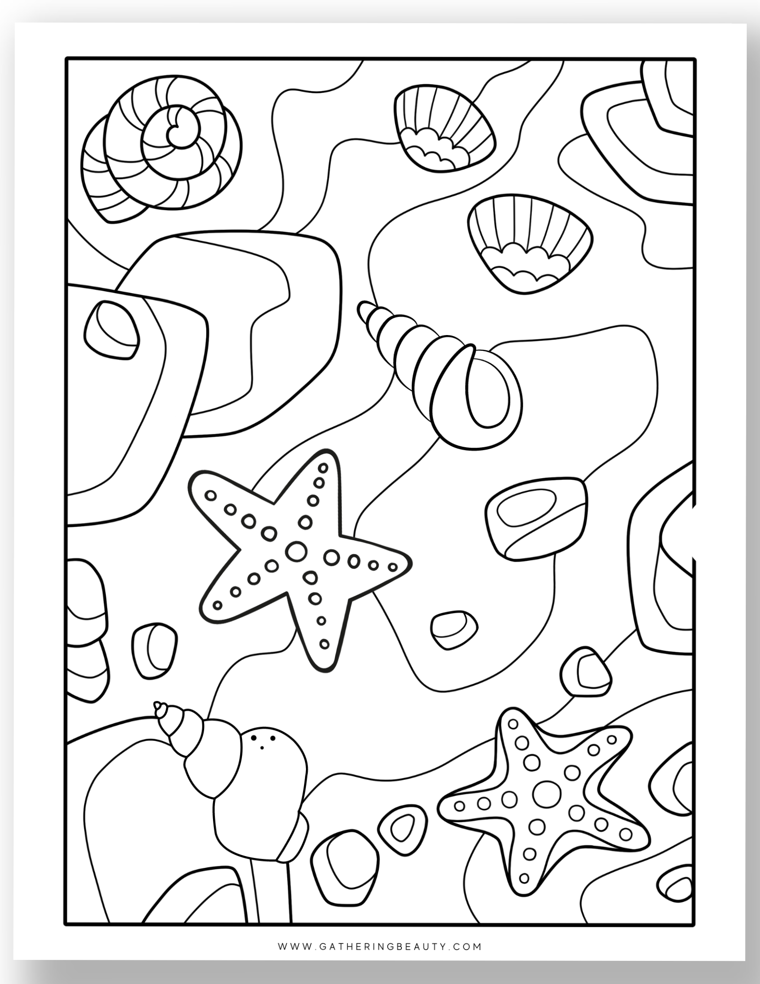 Free Printable Ocean Colouring Pages — Gathering Beauty
