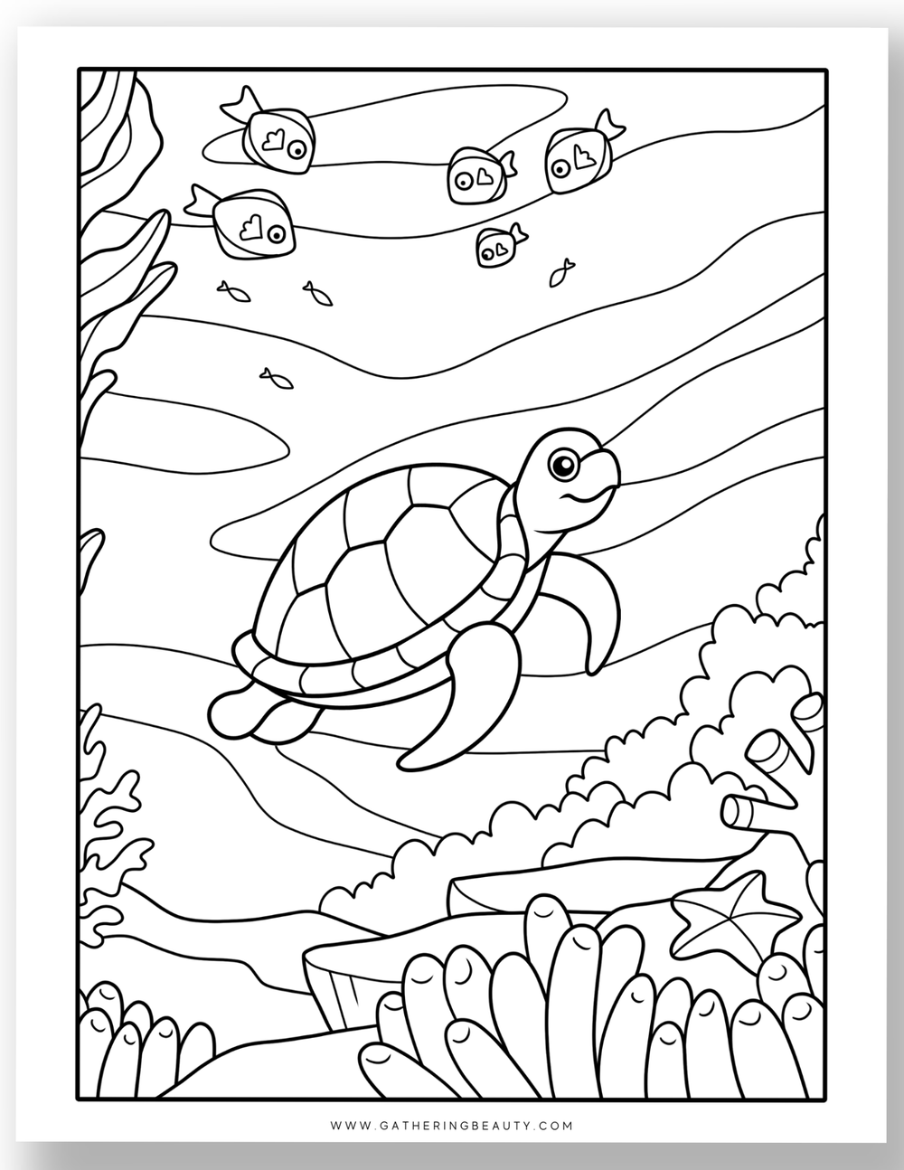 Free Printable Ocean Colouring Pages — Gathering Beauty