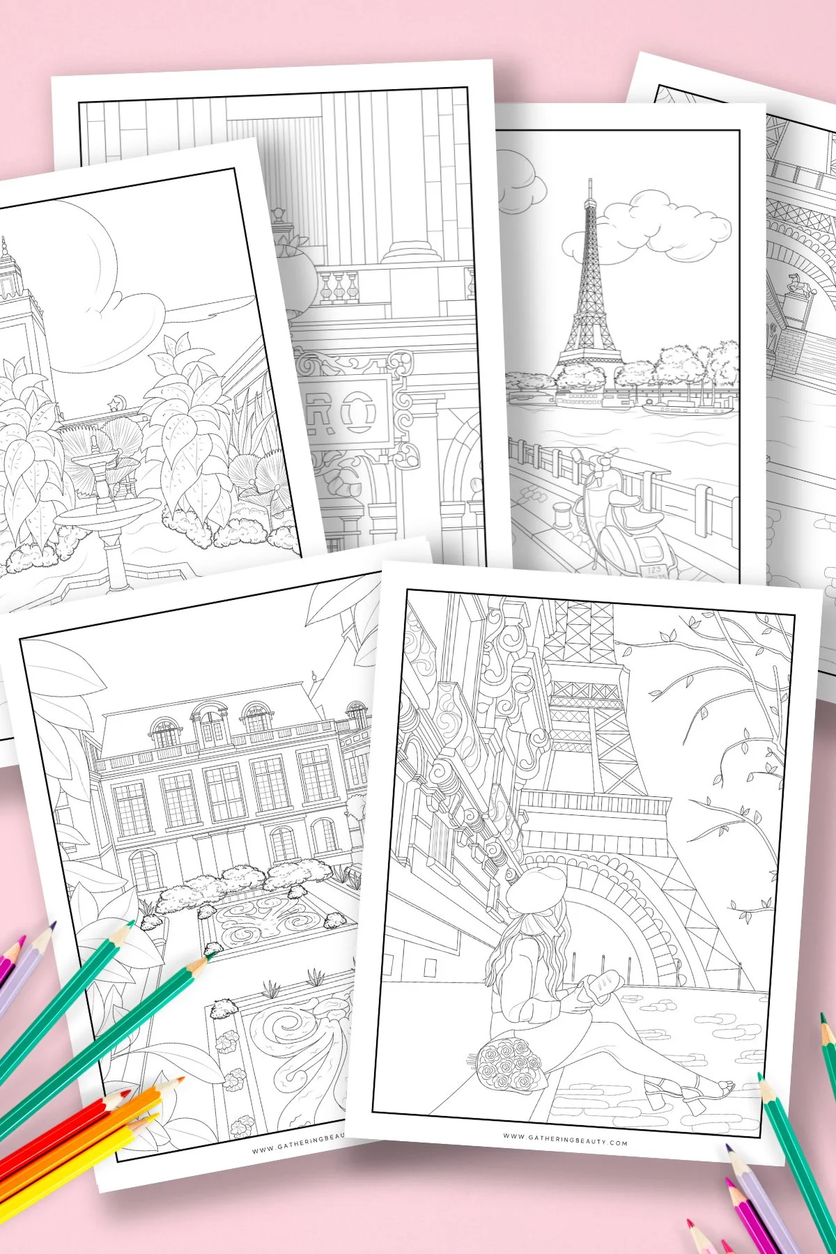 Free Printable Paris Colouring Pages — Gathering Beauty
