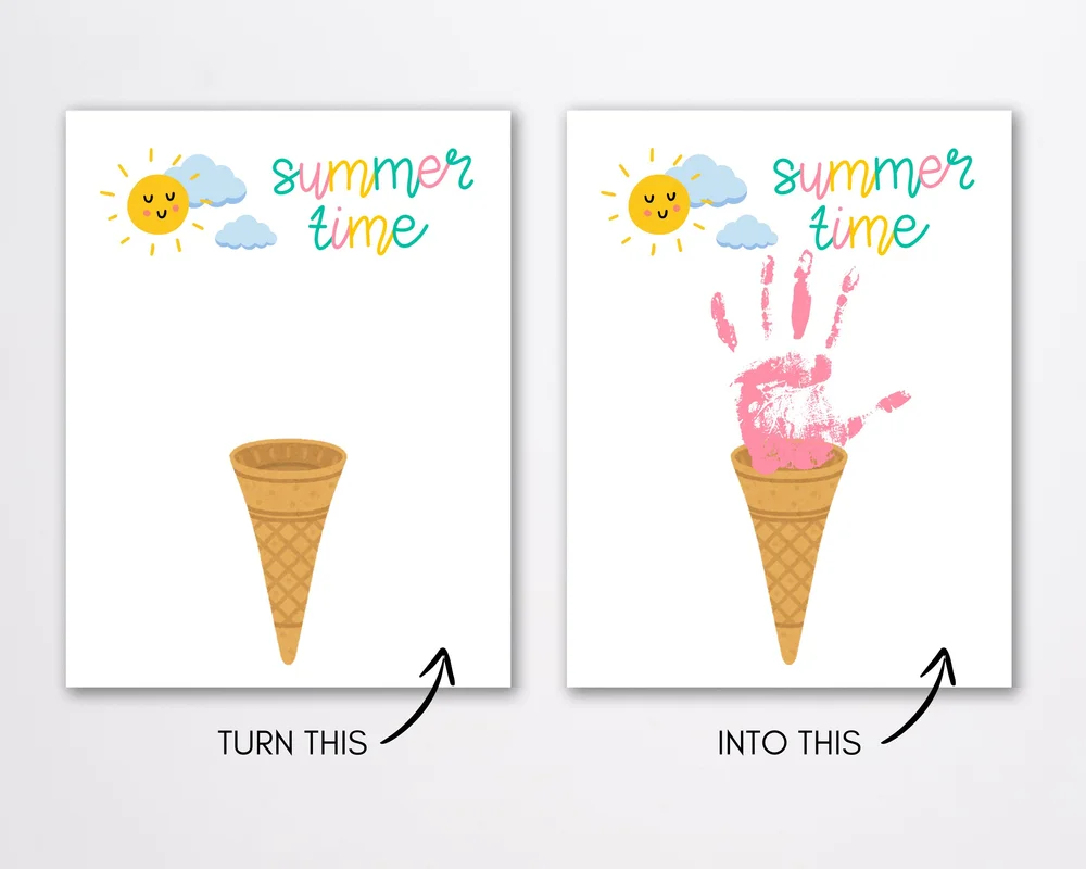 Free Printable Summer Handprint Crafts — Gathering Beauty