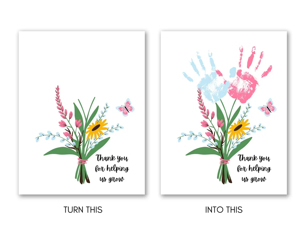 Free Printable Mother's Day Handprint Craft — Gathering Beauty