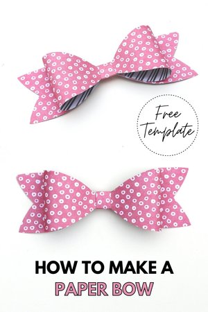 DIY Paper Bow - Free Template — Gathering Beauty