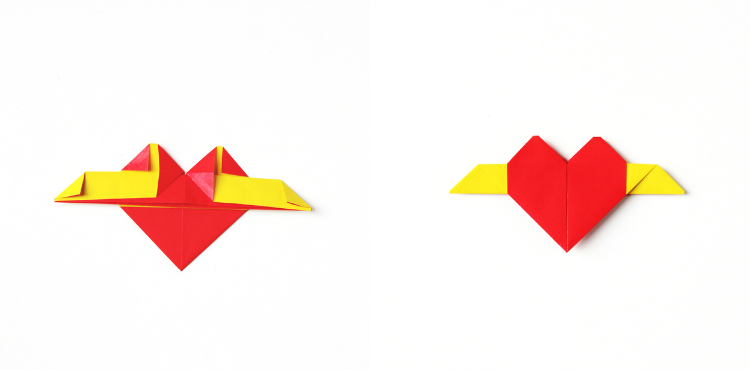 Origami Heart With Wings — Gathering Beauty