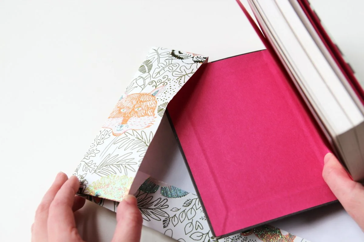 HOW TO MAKE WRAPPING PAPER BOOK COVERS. — Gathering Beauty