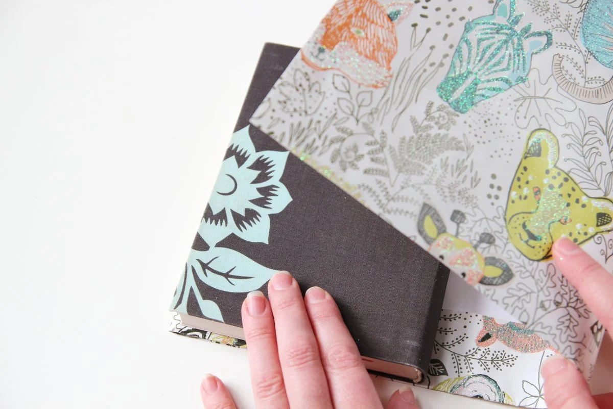 HOW TO MAKE WRAPPING PAPER BOOK COVERS. — Gathering Beauty