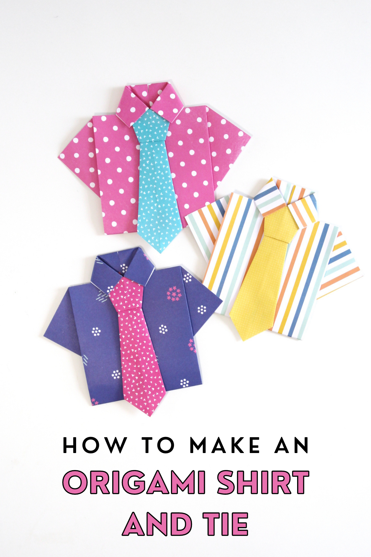 Father's Day Origami Shirt And Tie. — Gathering Beauty