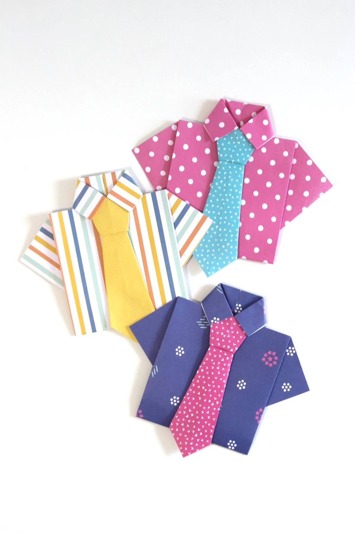 Father's Day Origami Shirt And Tie. — Gathering Beauty