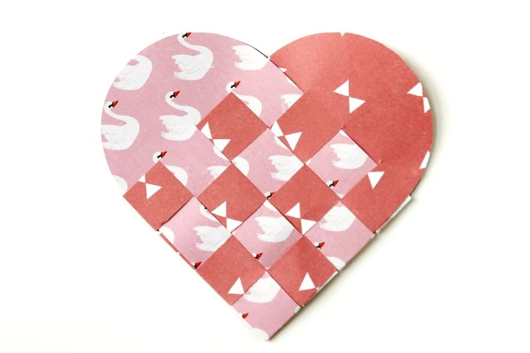 Woven Paper Heart Template — Gathering Beauty