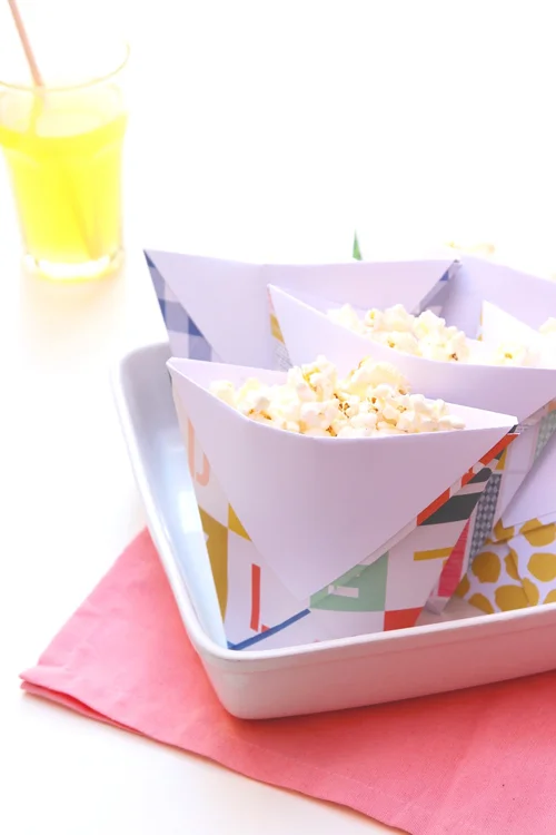 Origami Popcorn Cups — Gathering Beauty