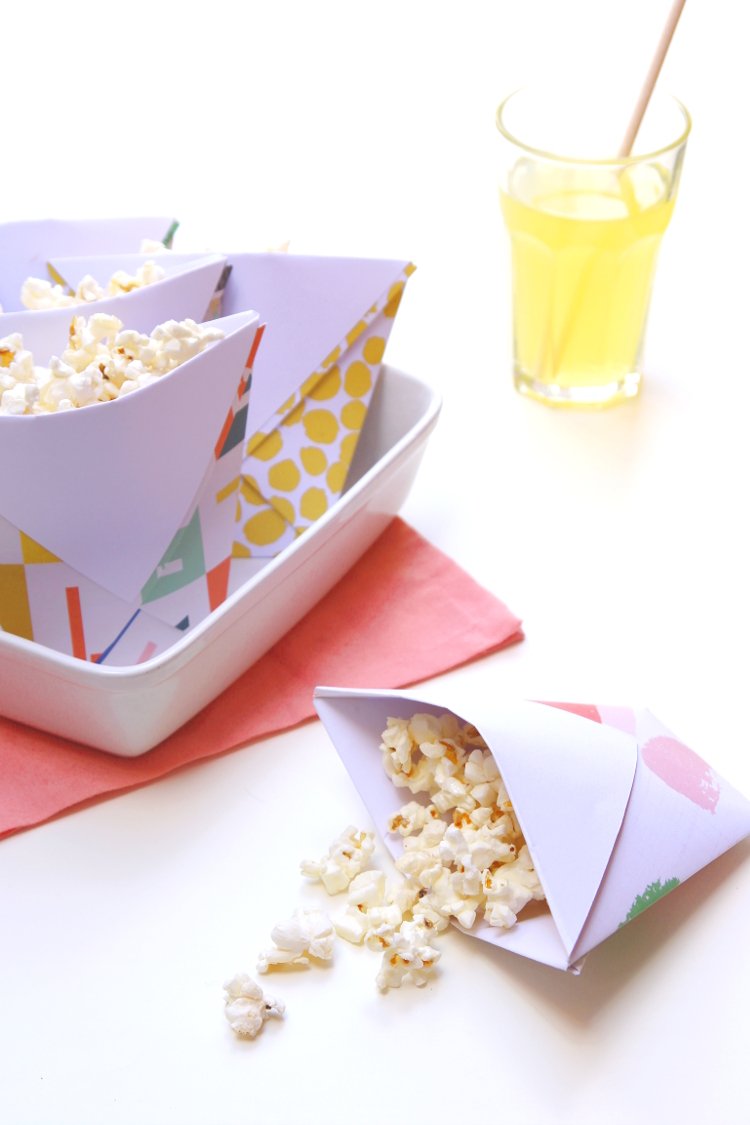 Origami Popcorn Cups — Gathering Beauty