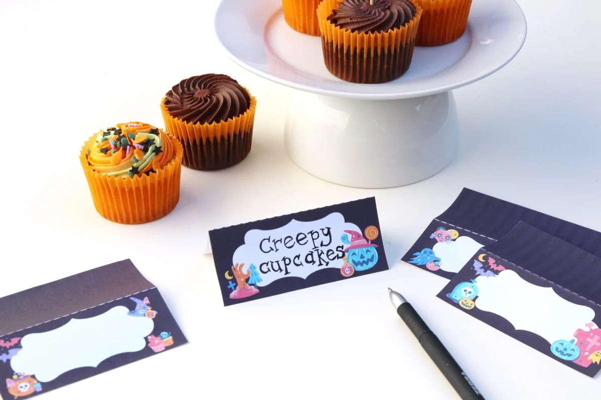 Halloween Food Tent Cards - Free Printable — Gathering Beauty