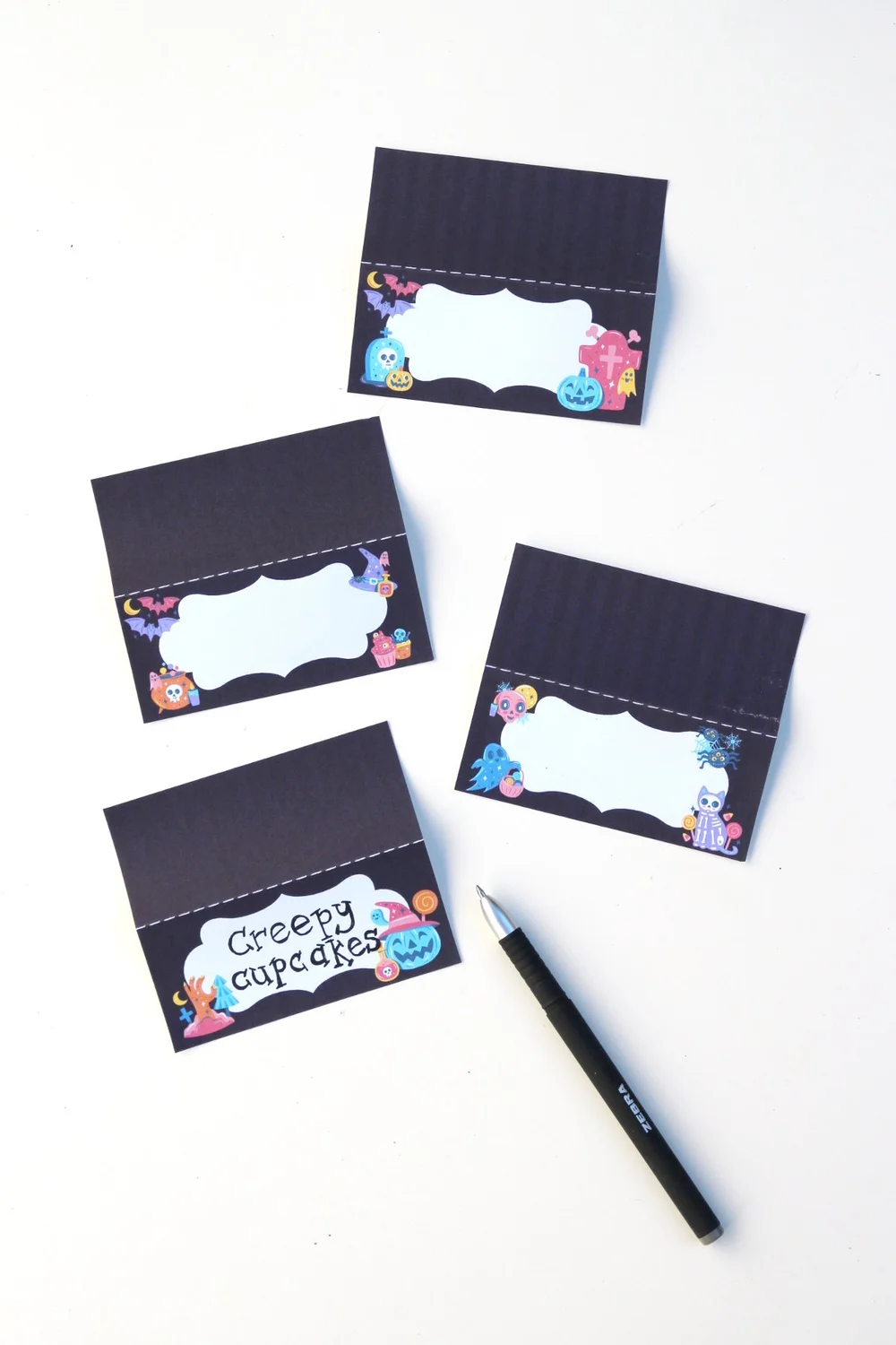 Halloween Food Tent Cards - Free Printable — Gathering Beauty