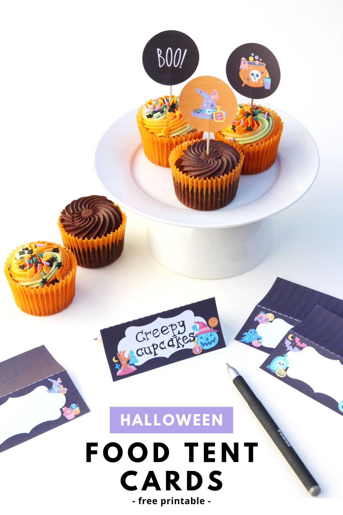 Halloween Food Tent Cards - Free Printable — Gathering Beauty