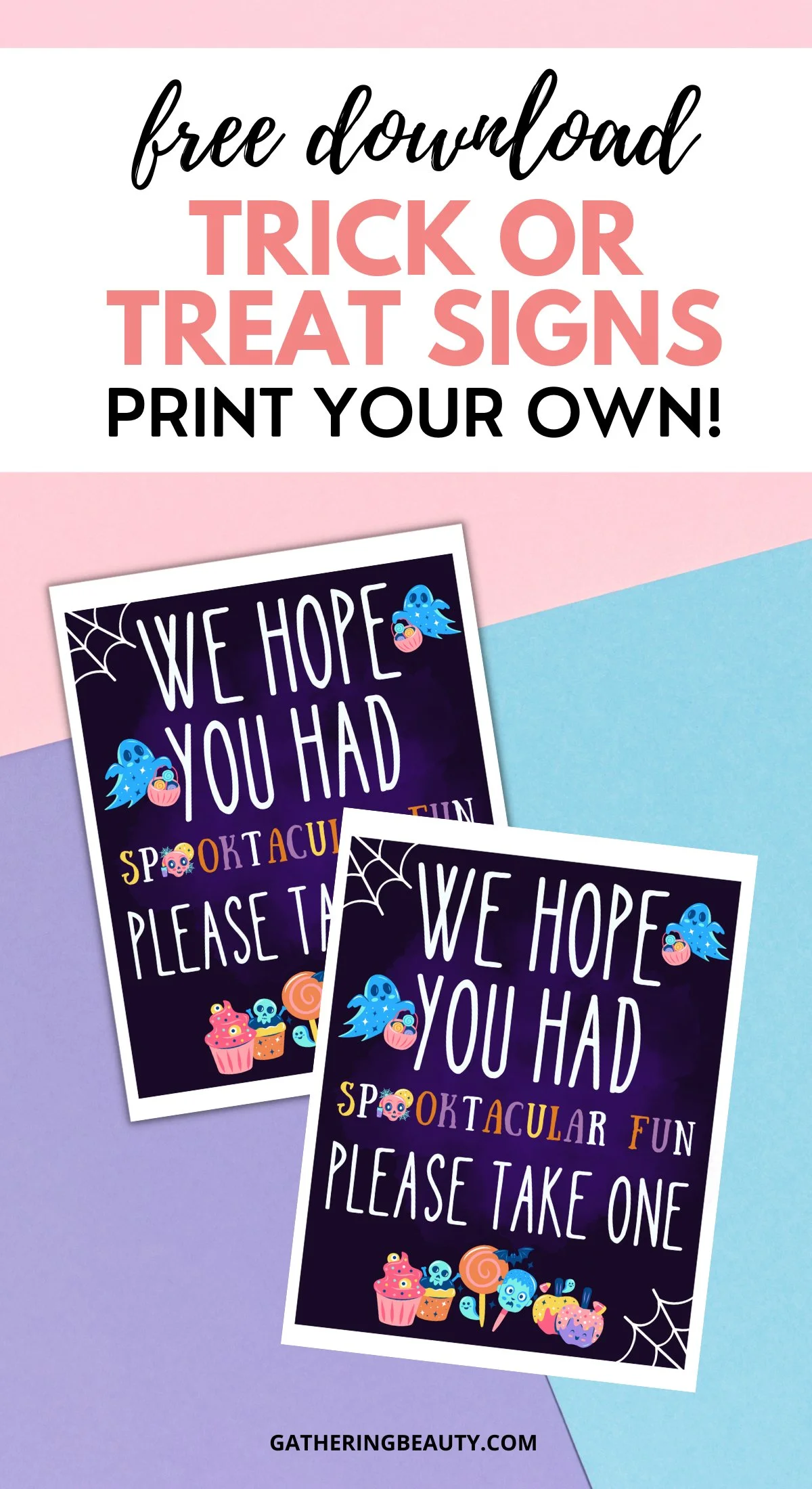 Printable Halloween Sign — Gathering Beauty