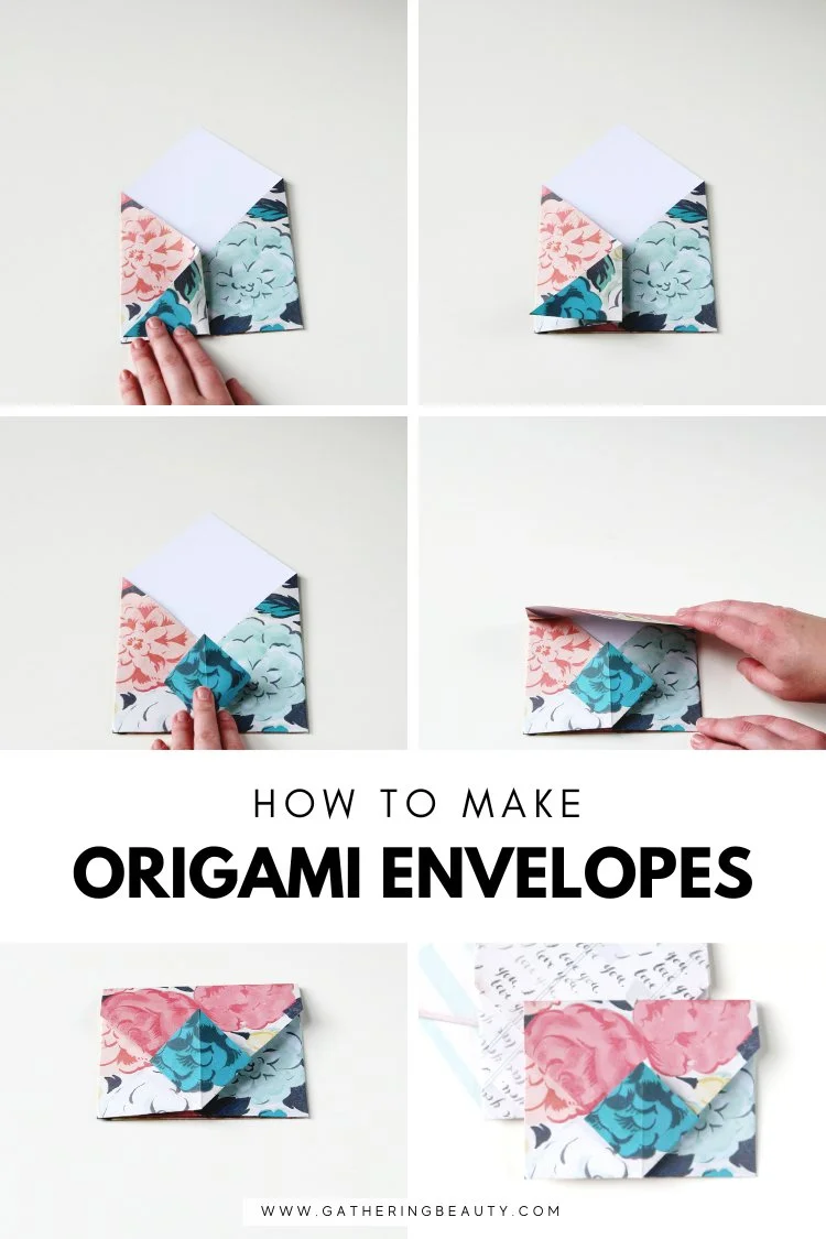How To Make An Origami Envelope — Gathering Beauty