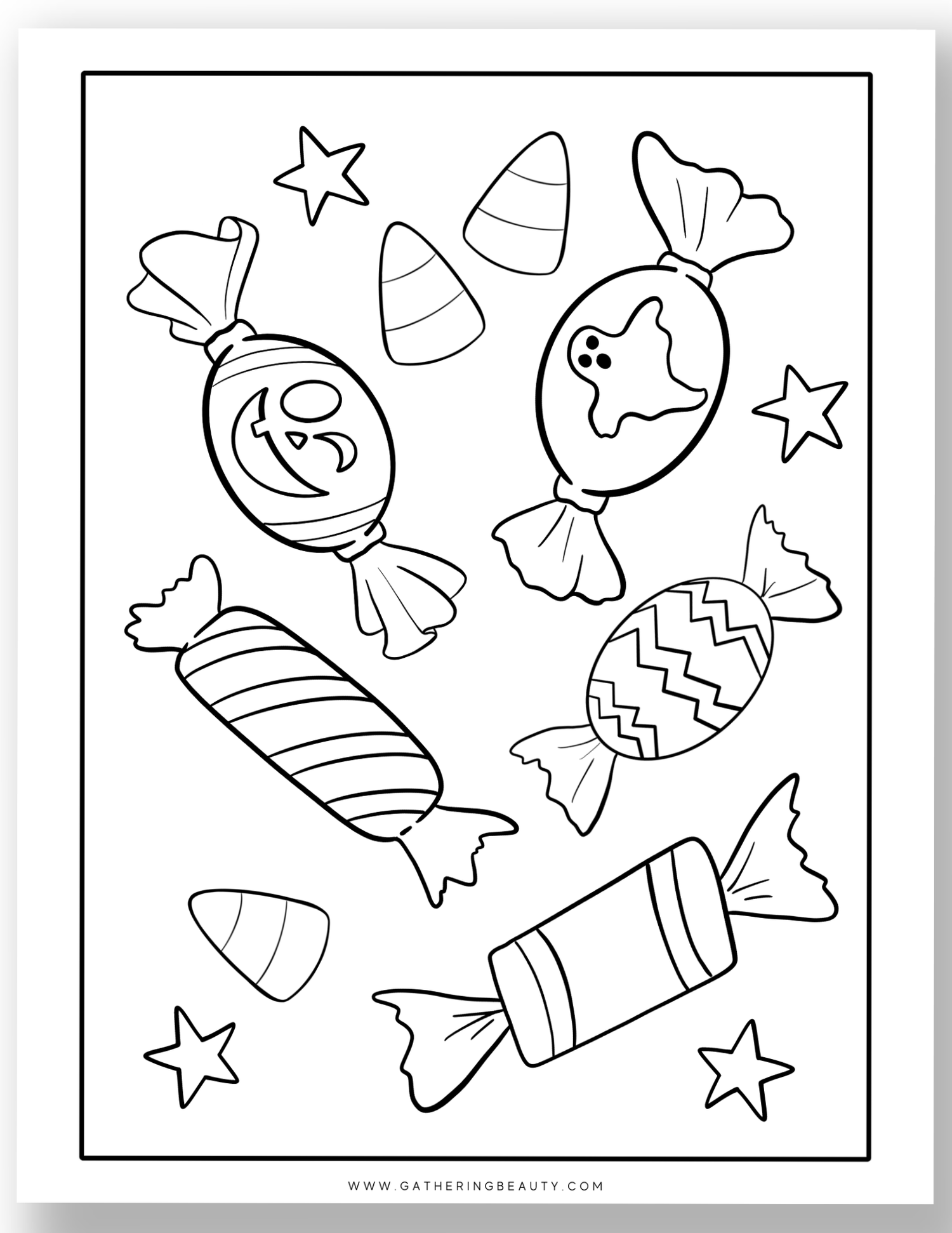 Free Printable Halloween Colouring Pages — Gathering Beauty