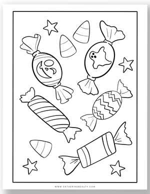 Free Printable Halloween Colouring Pages — Gathering Beauty