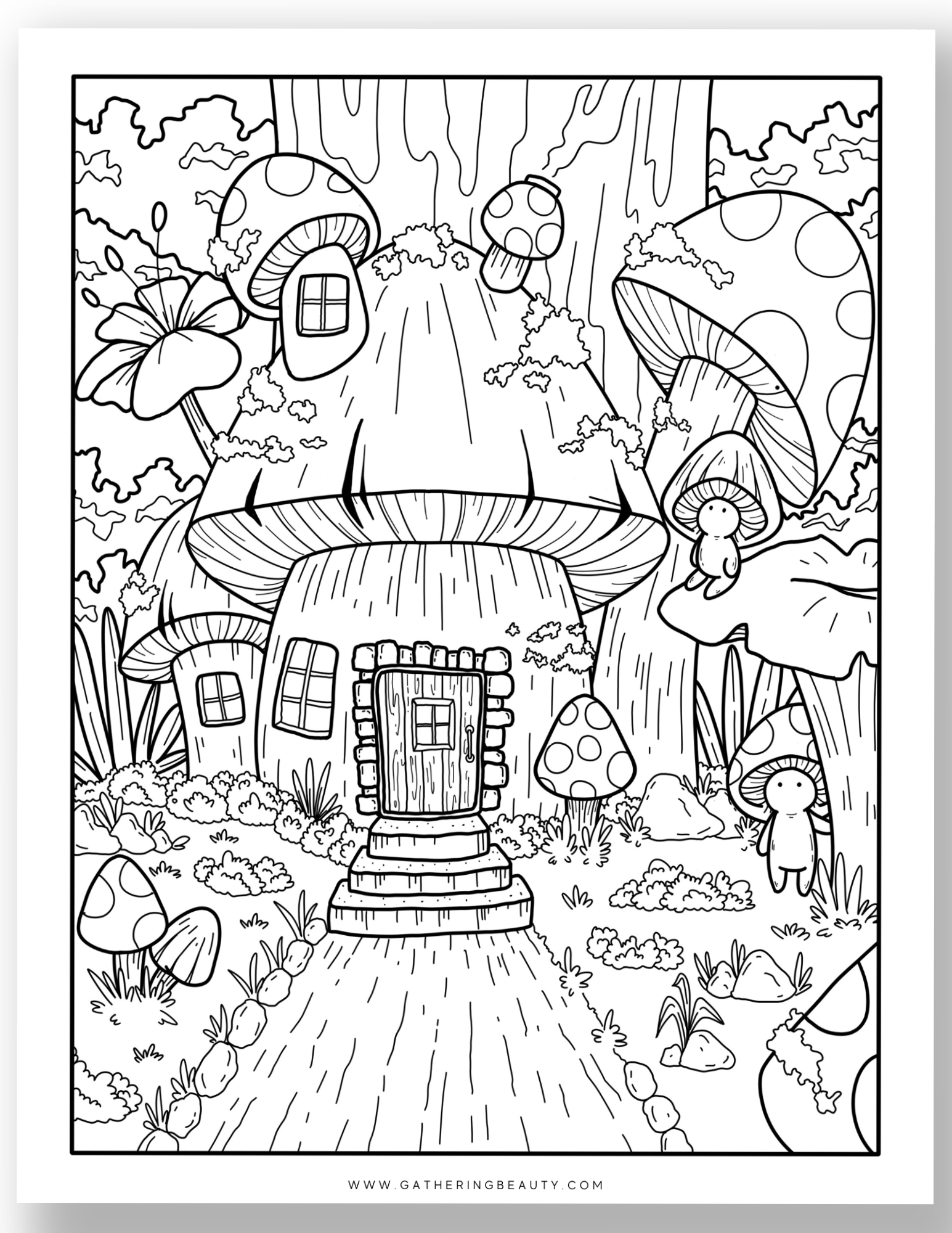 Free Fall Colouring Pages For Adults — Gathering Beauty