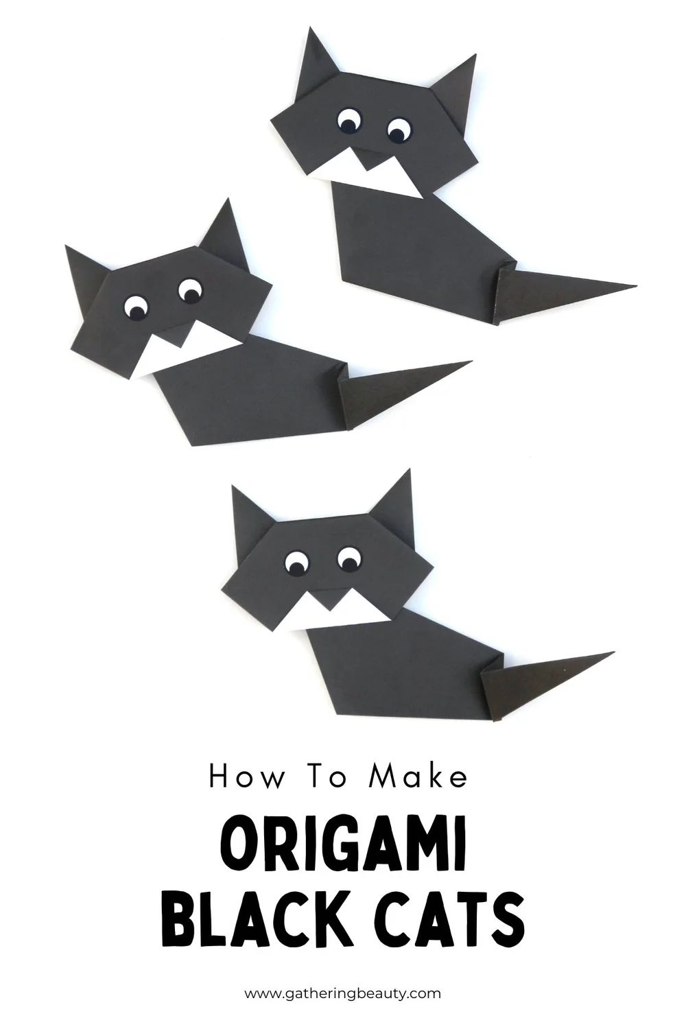 Origami Black Cat For Halloween — Gathering Beauty