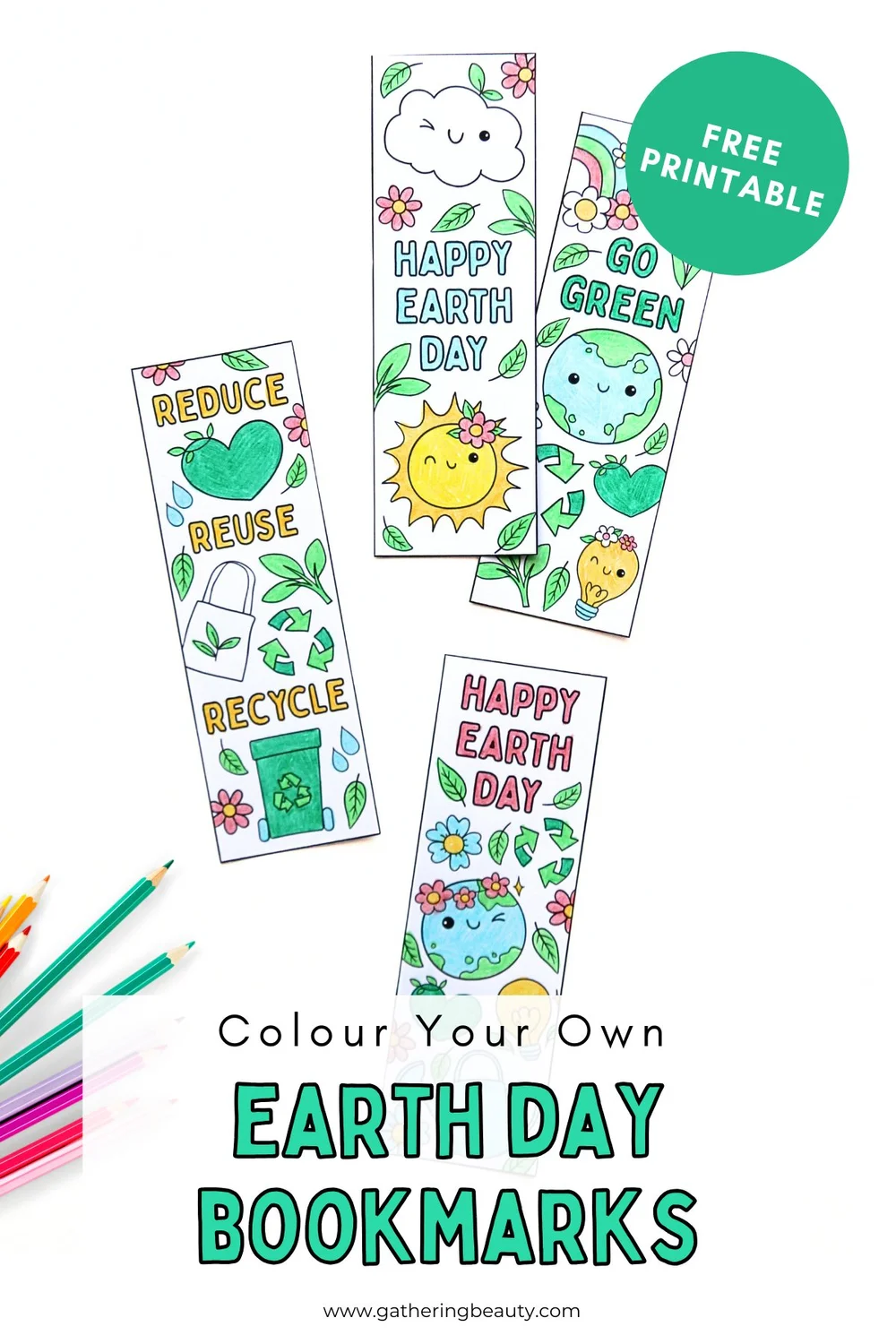 Free Printable Earth Day Bookmarks — Gathering Beauty