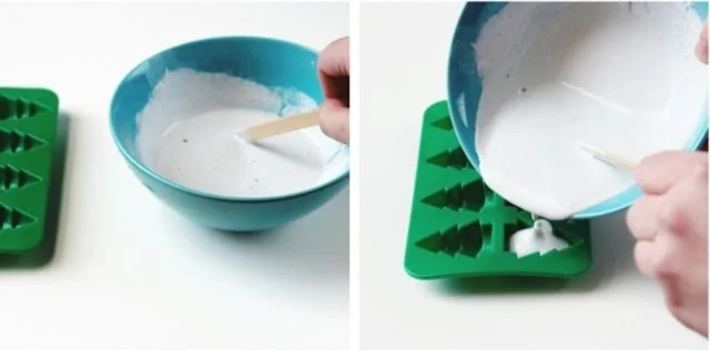 DIY MINI PLASTER CHRISTMAS TREE DECORATIONS. — Gathering Beauty