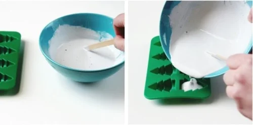 DIY MINI PLASTER CHRISTMAS TREE DECORATIONS. — Gathering Beauty