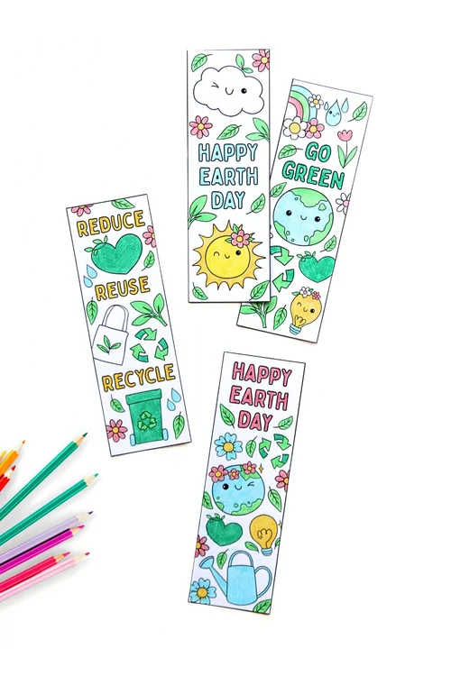 Free Printable Earth Day Bookmarks — Gathering Beauty