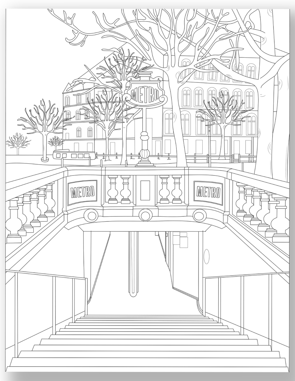 Free Printable Paris Colouring Pages — Gathering Beauty