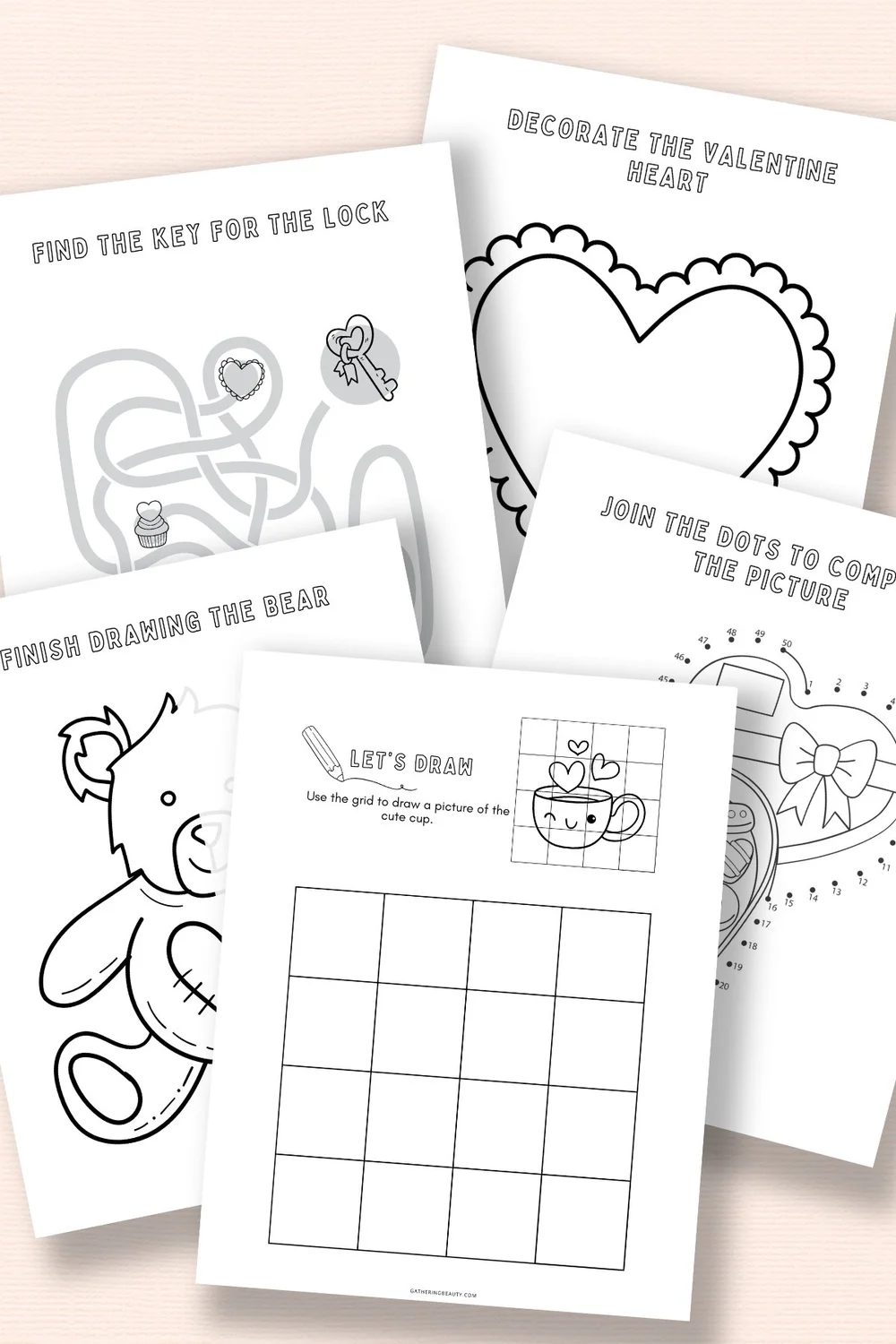 Printable Valentine's Day Activity Pages — Gathering Beauty