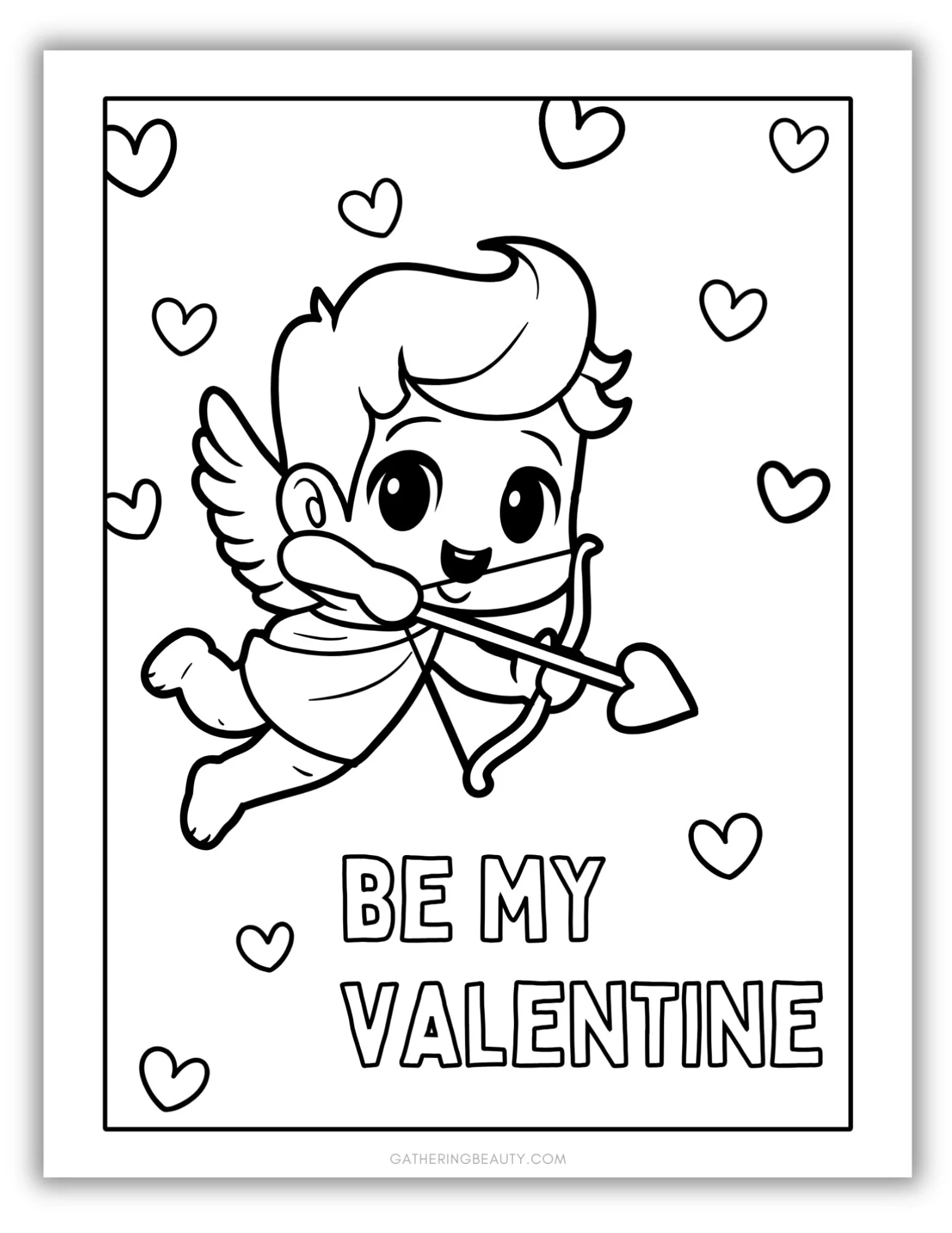 Free Printable Valentine's Day Colouring Pages — Gathering Beauty