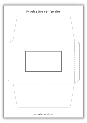 Free Printable Envelope Template — Gathering Beauty
